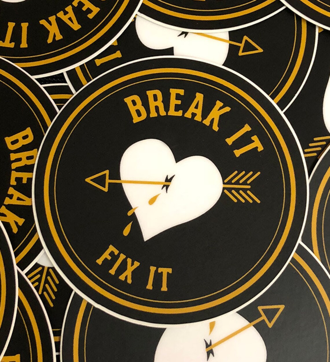 Break It Fix It 3 Circular Sticker - Etsy