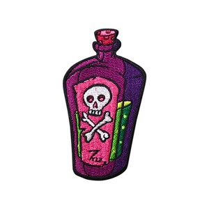 Tall Potion Embroidered Patch - Etsy