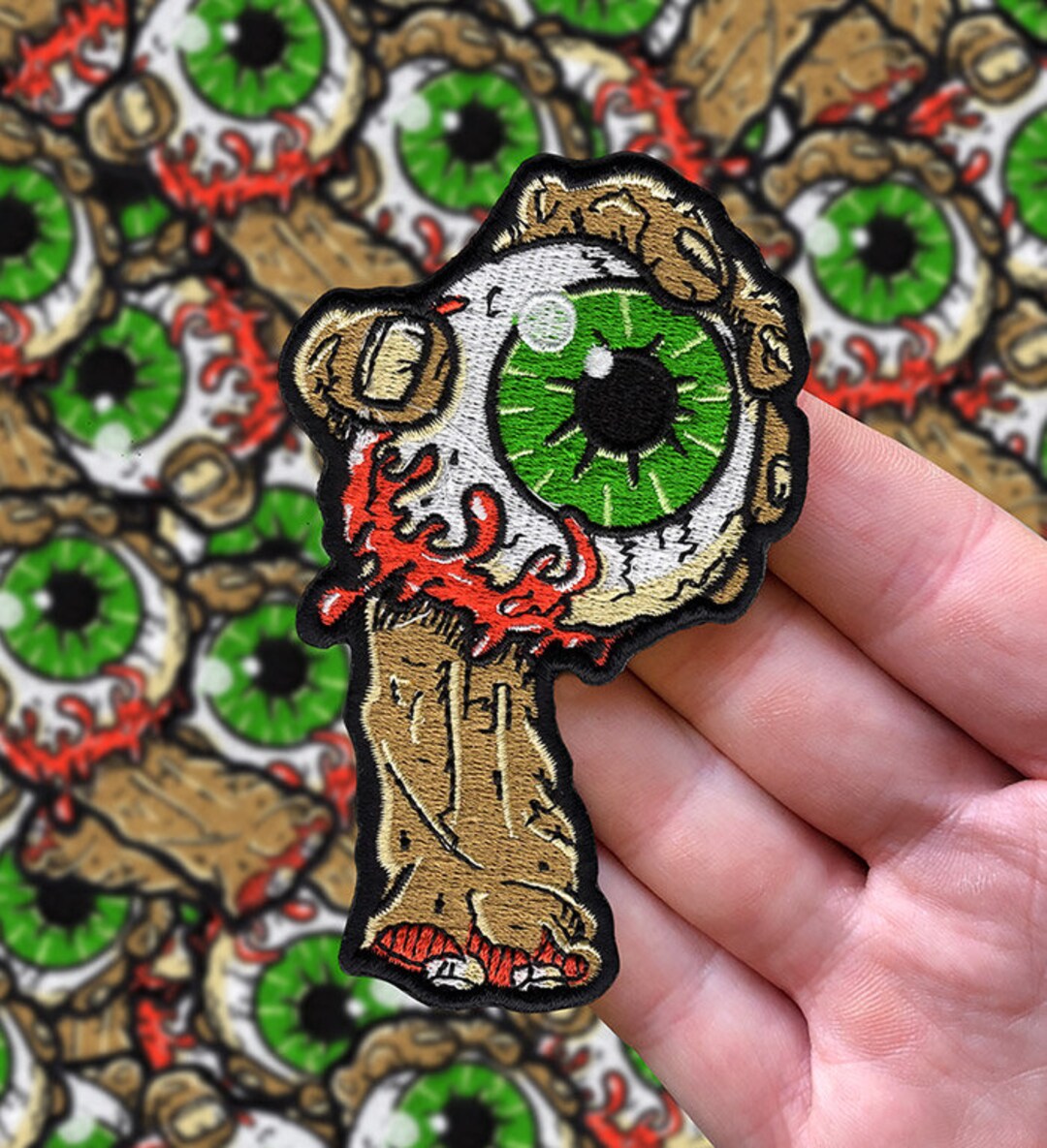 Embroidered Zombie Eye Patch - Etsy