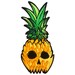 Pineapple Skull Patch - Etsy