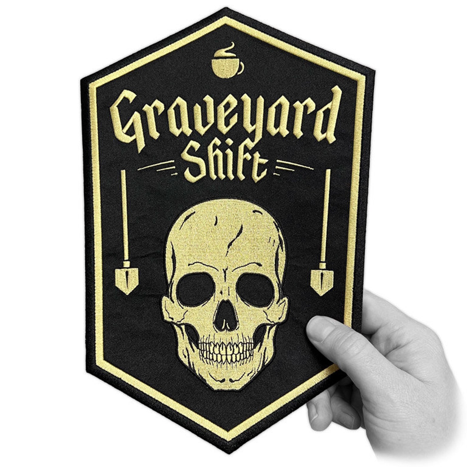 Huge 12" Graveyard Shift Embroidered Back Patch - Etsy