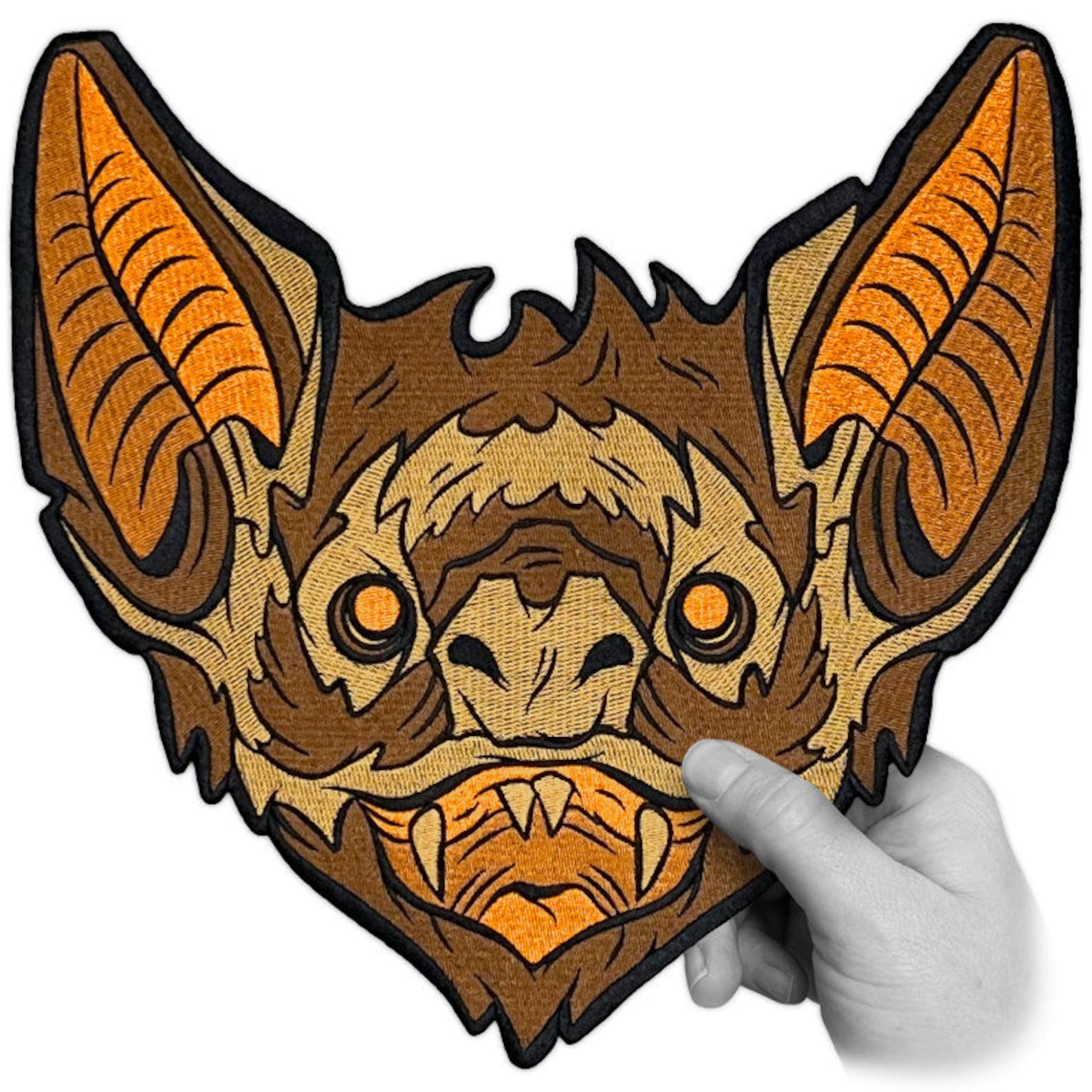 Huge 11" Vampire Bat Embroidered Halloween Back Patch - Etsy