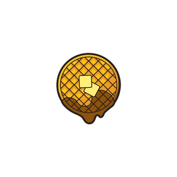 Waffle Enamel Pin - Etsy