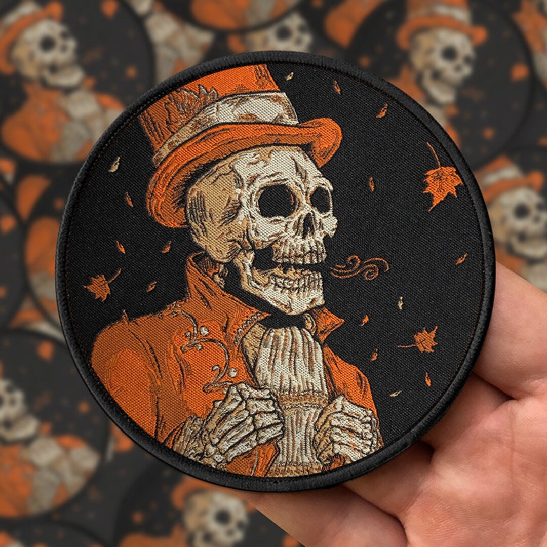 Victorian Autumn Woven Halloween Patch - Etsy