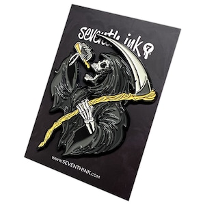 Drinkin' Reaper Enamel Pin - Etsy