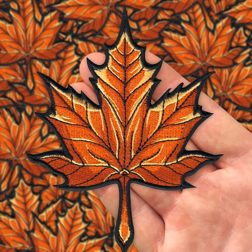 Maple Leaf Iron on Patch Embroidered Patch 6.8x8cm PH541 - Etsy
