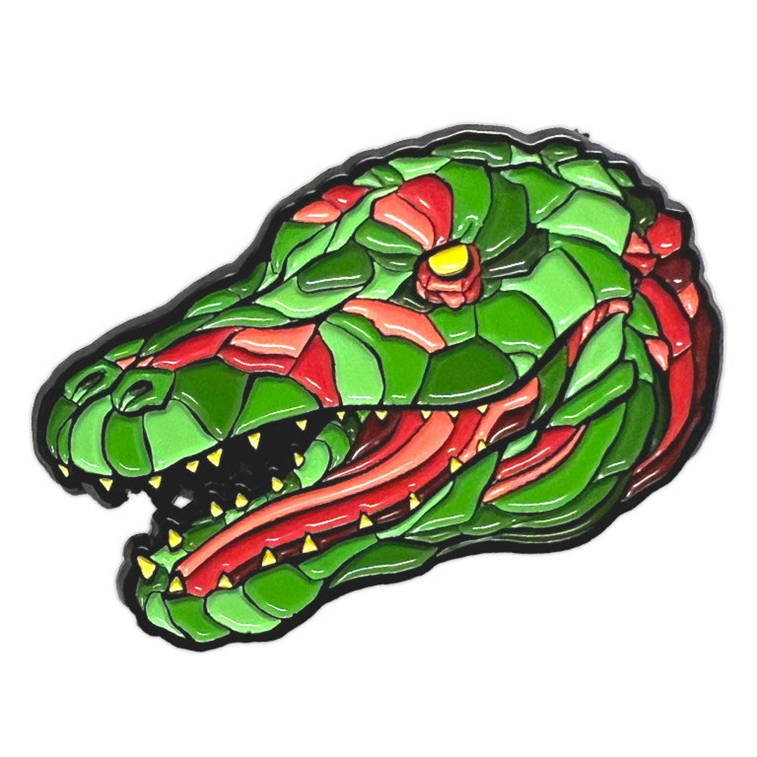 Gator Head Enamel Pin - Etsy