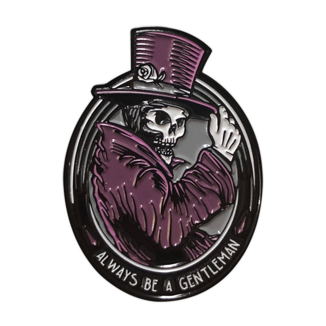 Gentleman Ghost Enamel Pin - Etsy