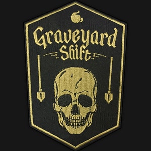 Embroidered Graveyard Shift Patch - Etsy