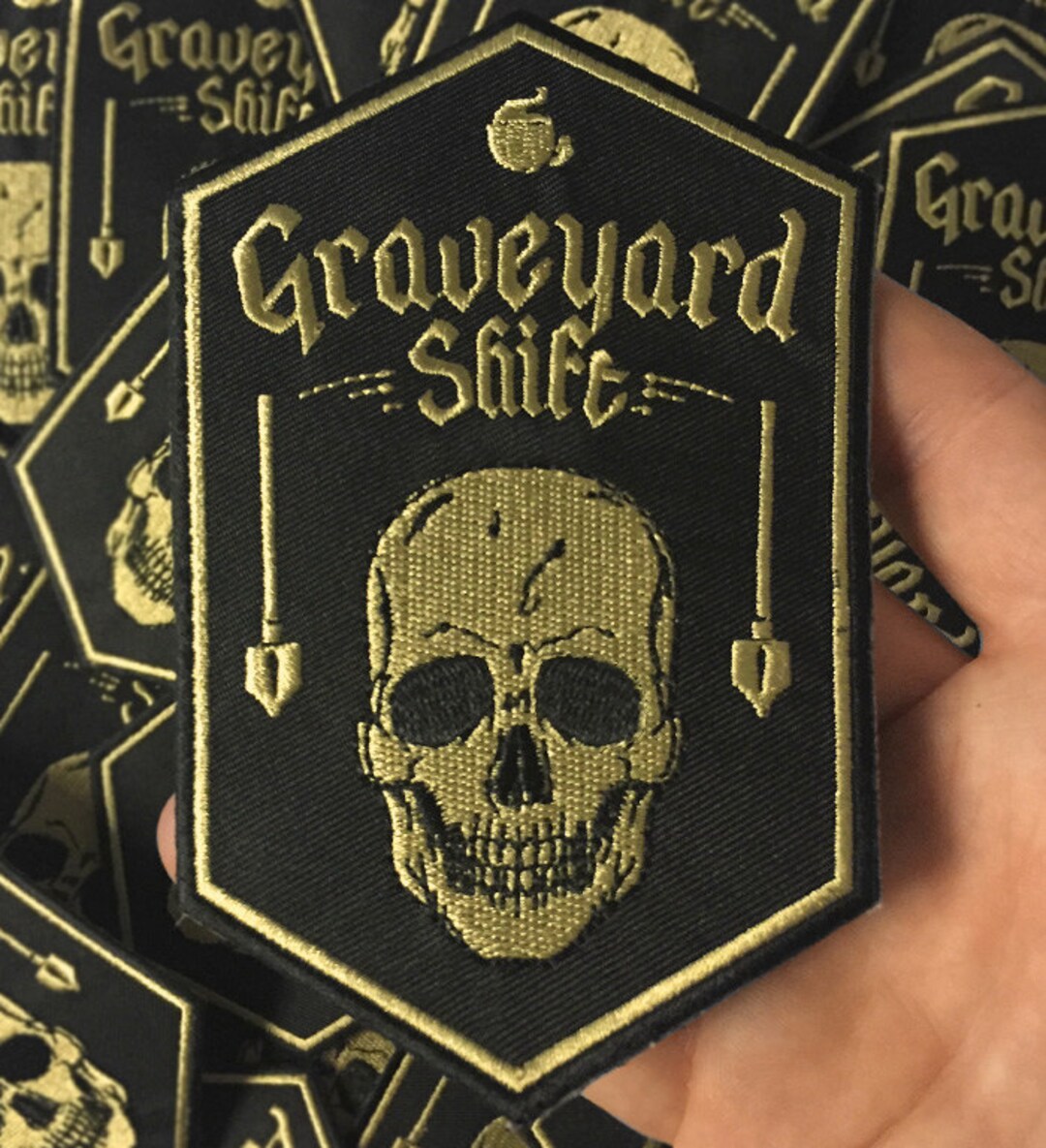 Embroidered Graveyard Shift Patch - Etsy