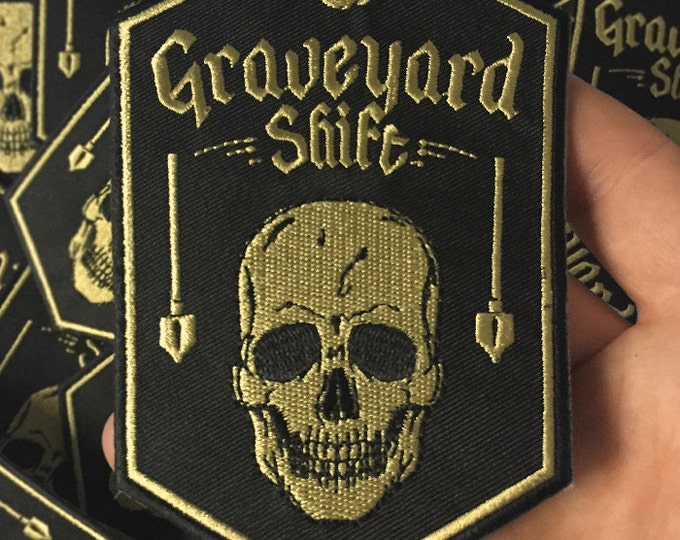 Embroidered Graveyard Shift Patch - Etsy