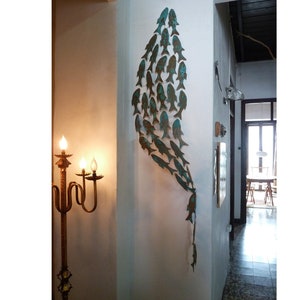 Blue Copper Sculpture, Hanging, Fish Artwork, Contemporary, Wall ...