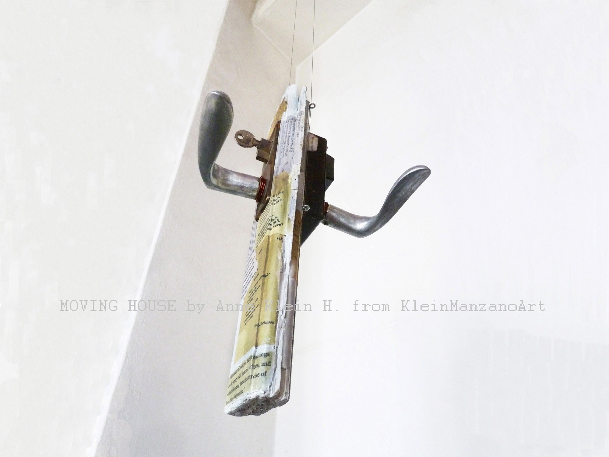 Moving House, Dada, Assemblage, Hanging sculpture, Home, Door, Key ...