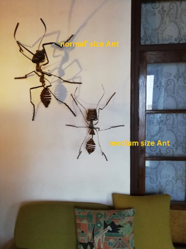 4 Big Ants, Installation, Wall Sculpture, Brutalist, Modern Art, Metal ...