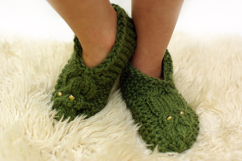 Knitted Owl Slippers Knit Socks Room Shoes Slippers Socks - Etsy
