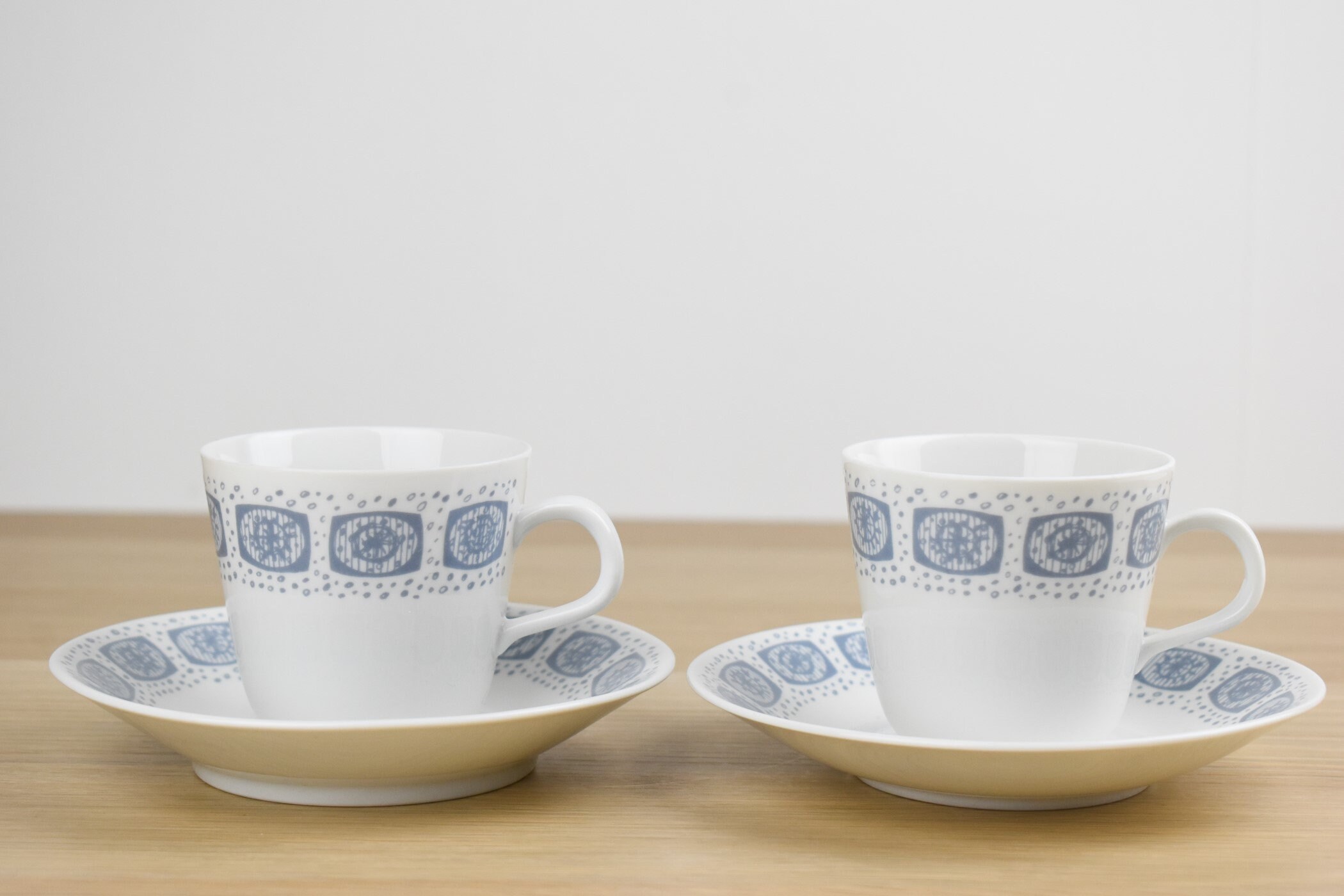 Vintage Rörstrand Sigill Coffee Cups With Saucer 2 Set - Etsy