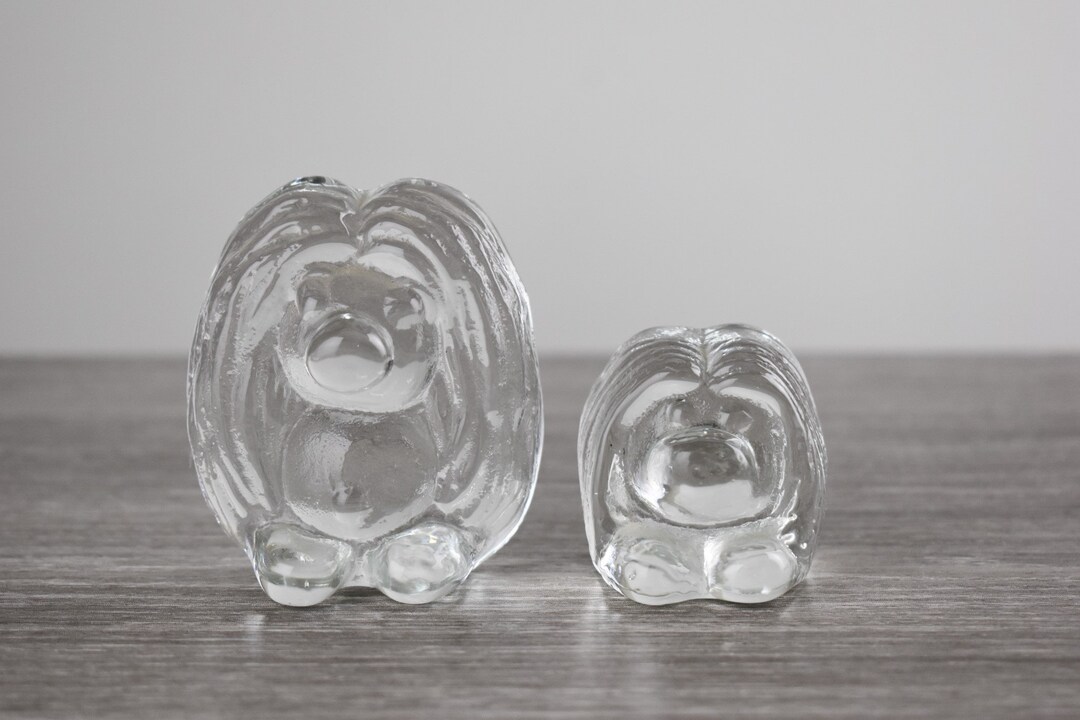 Vintage Bergdala Glass Troll Figurine - 2 Pieces - Etsy