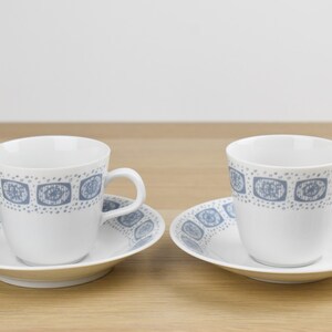 Vintage Rörstrand Sigill Coffee Cups With Saucer - 2 Set - Etsy