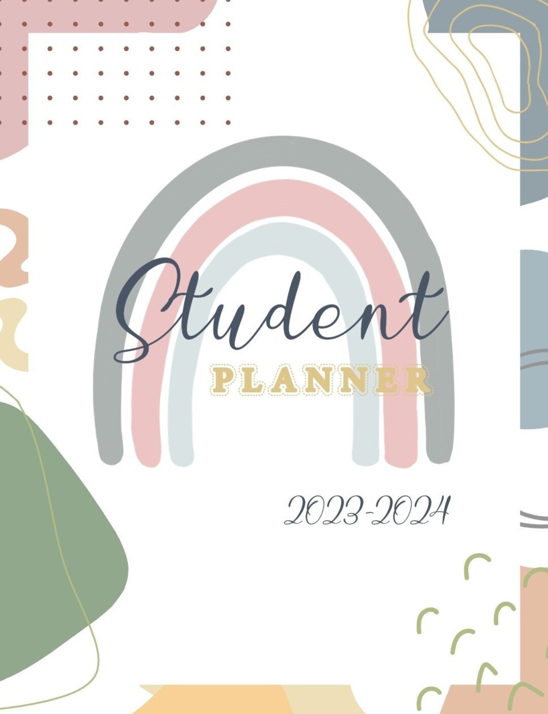 Digital Student Planner 2023-2024 - Etsy