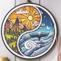 Yin Yang - Cross Stitch Pattern (digital Format - PDF) - Etsy