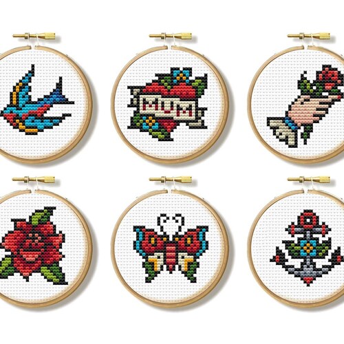 Celestial Hoops Cross Stitch Pattern digital Format PDF - Etsy