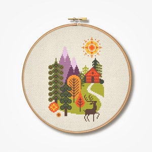 In the Forest Cross Stitch Pattern (digital Format - PDF) - Etsy