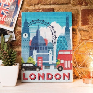 LONDON Cross Stitch Pattern digital Format PDF | Etsy
