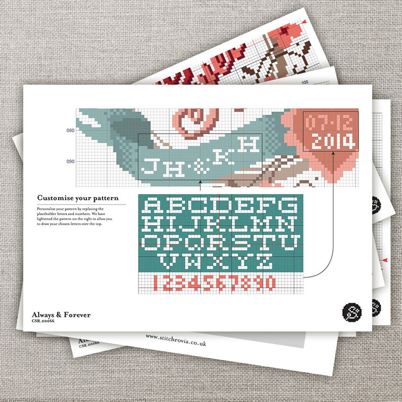 Always & Forever Customisable Wedding Cross Stitch Pattern - Etsy UK