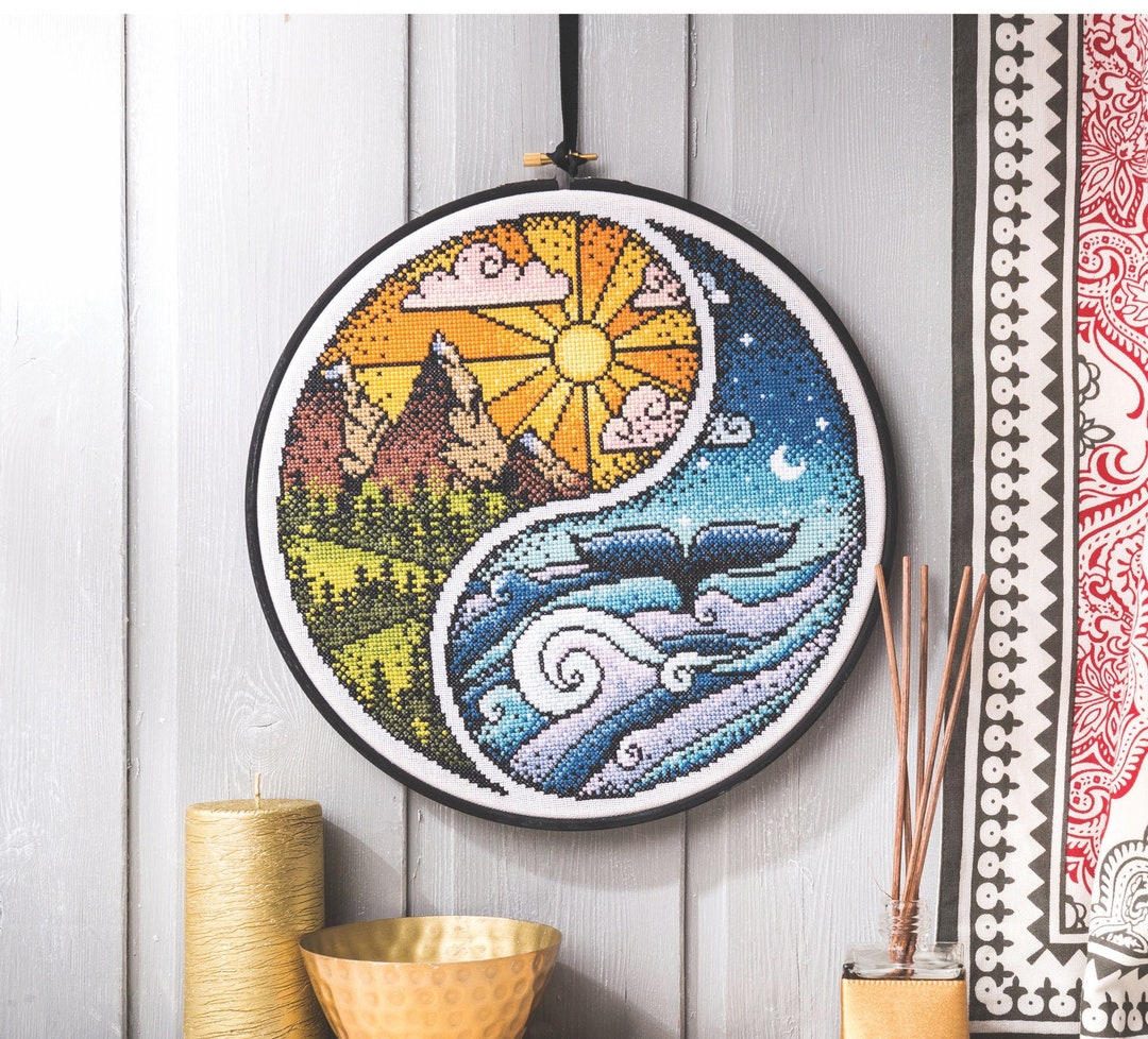 Yin Yang - Cross Stitch Pattern (digital Format - PDF) - Etsy
