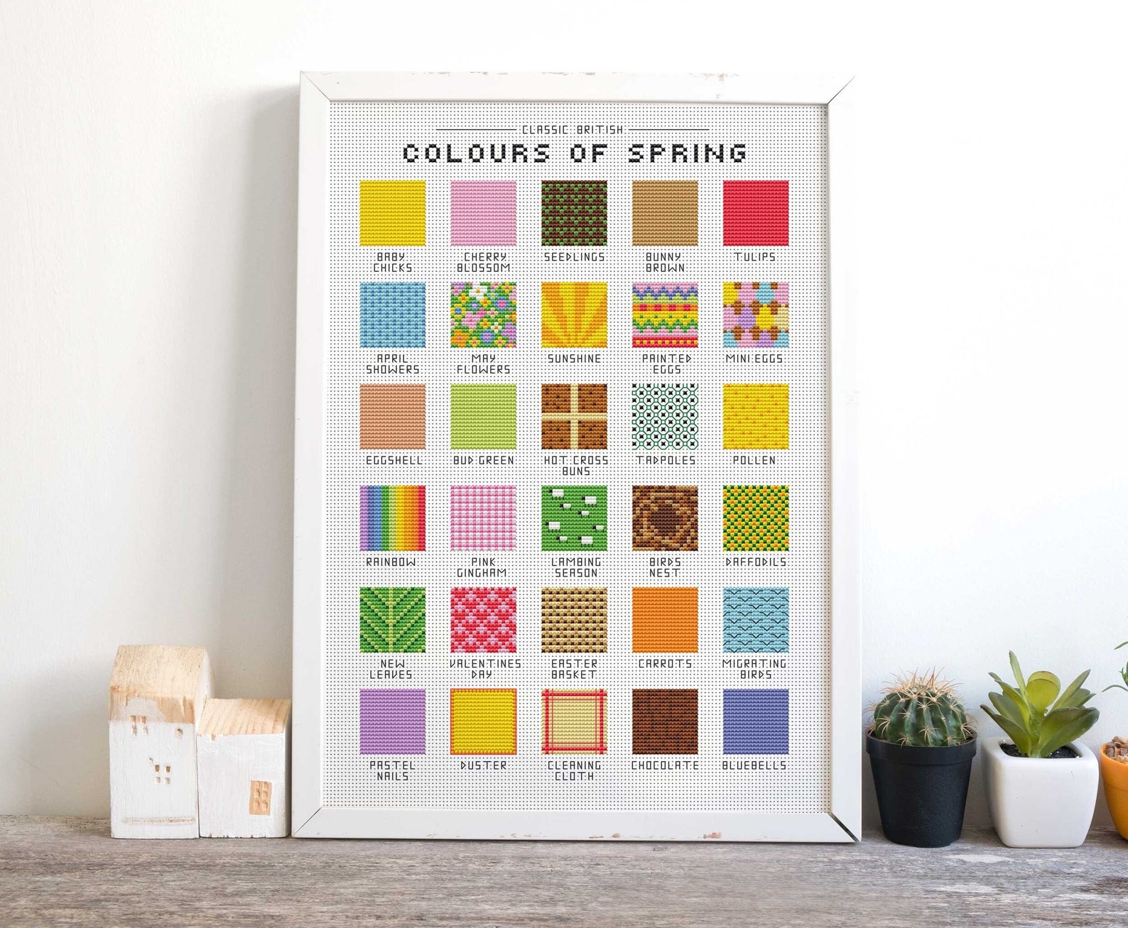 Colours of Spring Cross Stitch Pattern digital Format - Etsy