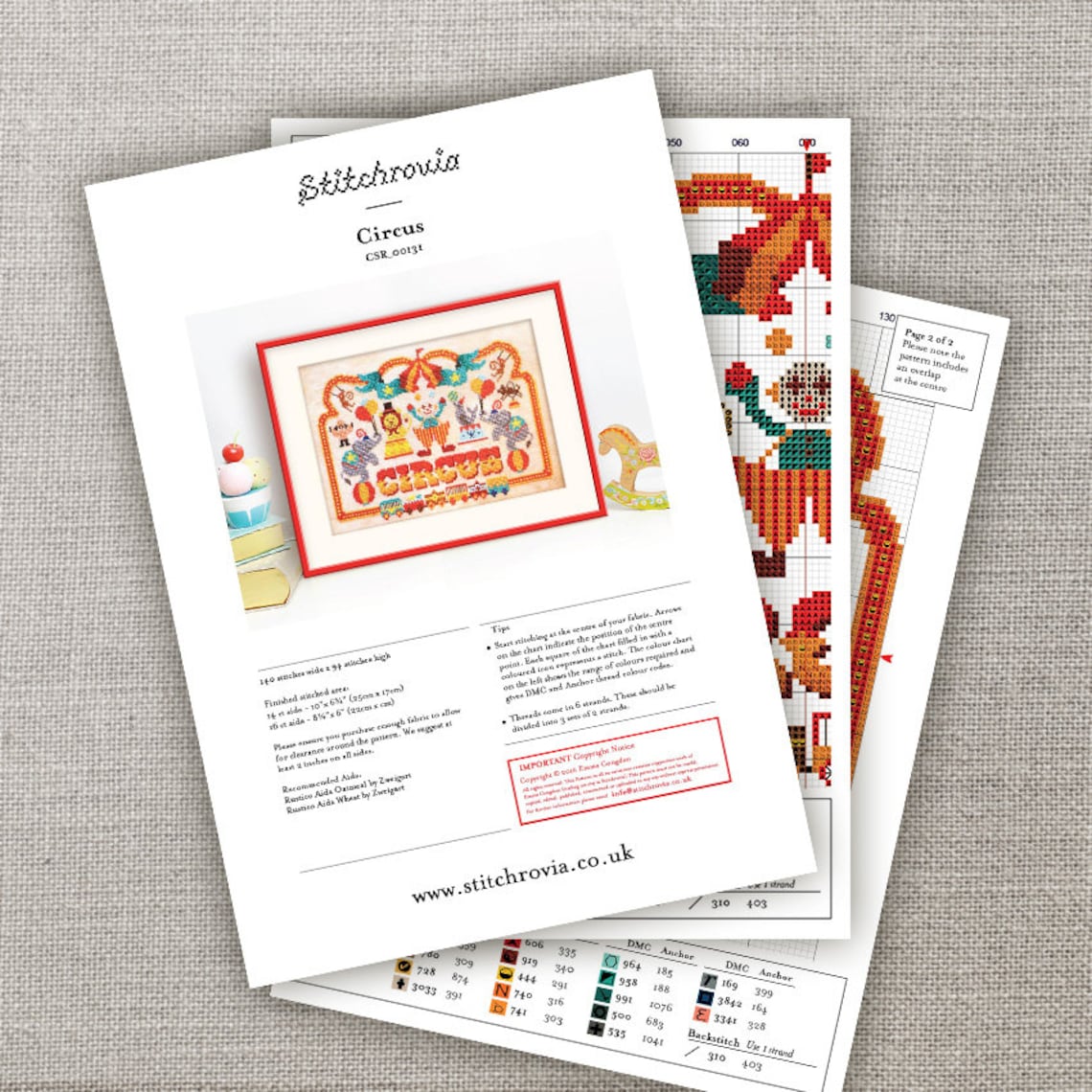 Circus Cross Stitch Pattern digital Format PDF | Etsy UK