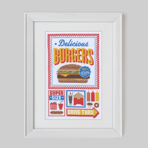 Food Cross Stitch - Etsy