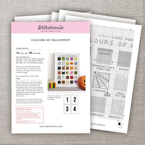 Colours of Halloween - Cross Stitch Pattern (digital Format - PDF) - Etsy