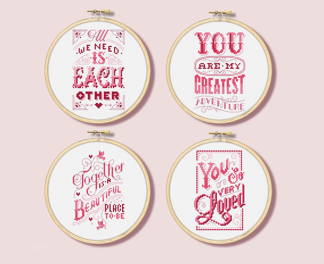 Love Hoops - Cross Stitch Pattern (digital Format - PDF) - Etsy