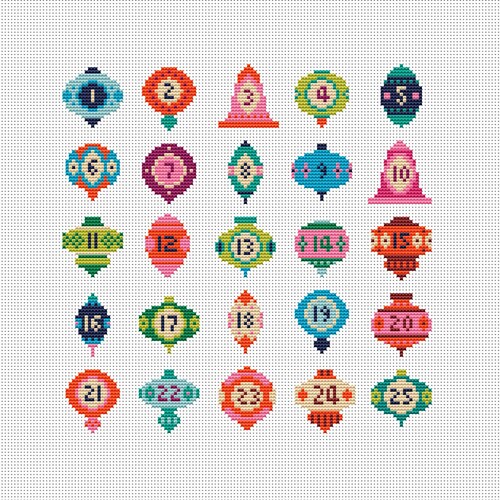 Cross Stitch Pattern ADVENT CALENDAR - Etsy Cross Stitch Pattern ADVENT CALENDAR - Etsy