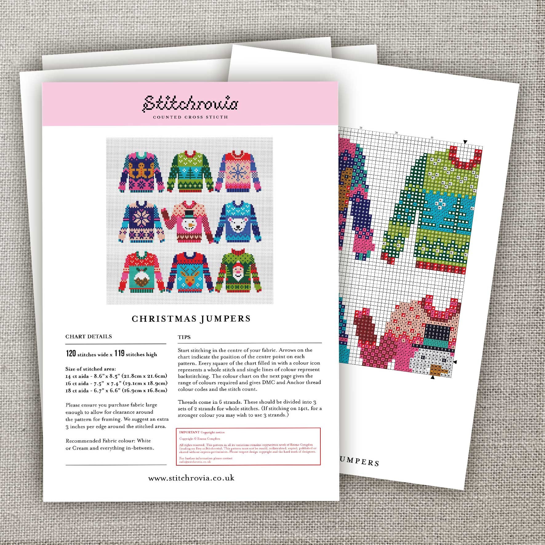 Christmas Jumpers - Cross Stitch Pattern (digital Format - PDF) - Etsy