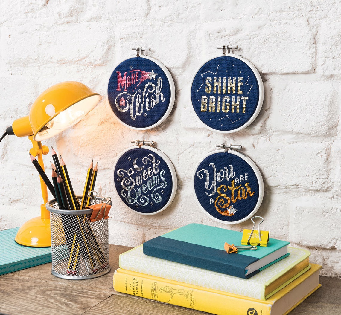 Star Hoops Cross Stitch Pattern Set digital Format PDF | Etsy