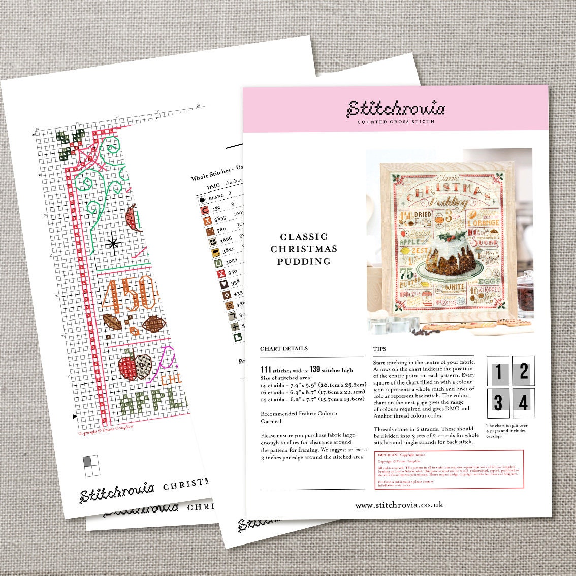Christmas Pudding - Cross Stitch Pattern (digital Format - PDF) - Etsy