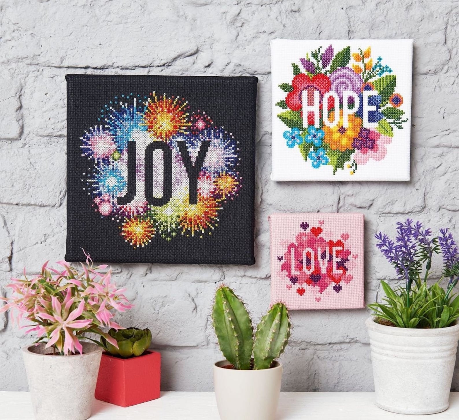 Joy, Hope & Love - Cross Stitch Pattern Set (digital Format - PDF) - Etsy