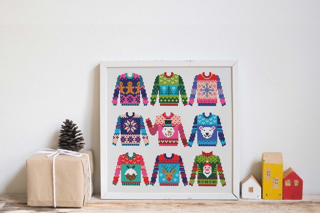 Christmas Jumpers - Cross Stitch Pattern (digital Format - PDF) - Etsy