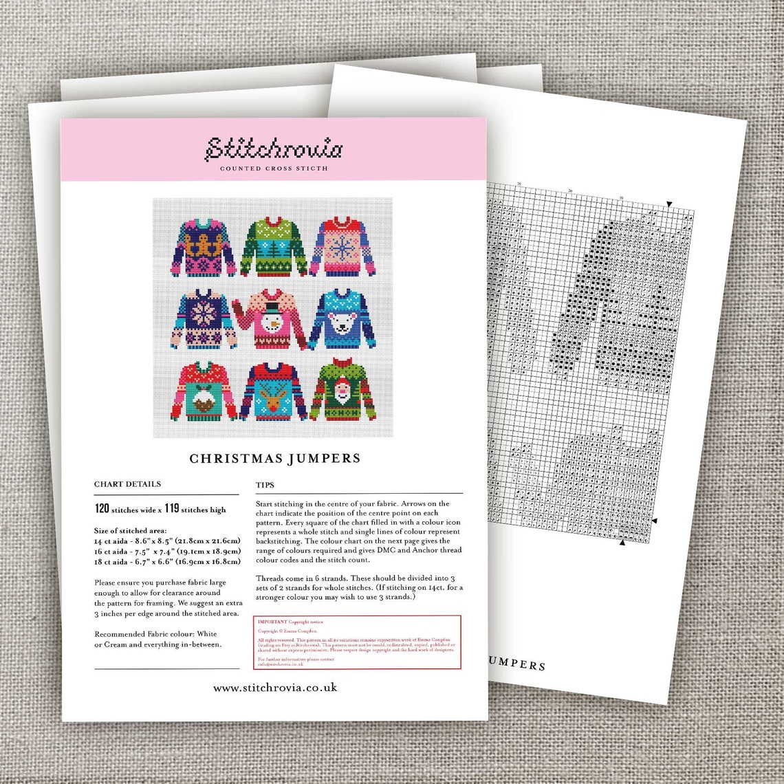 Christmas Jumpers - Cross Stitch Pattern (digital Format - PDF) - Etsy