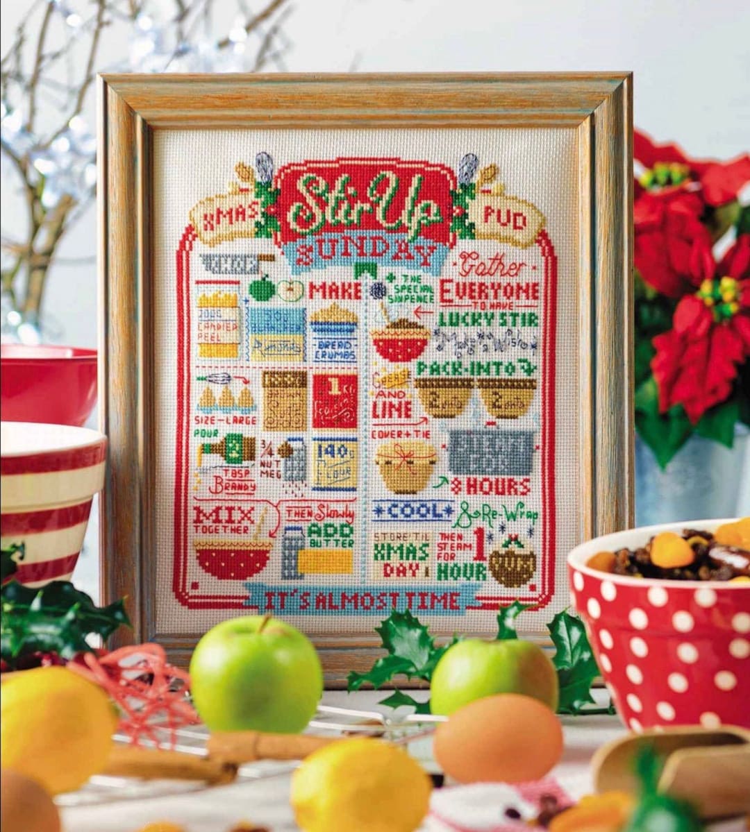 Stir up Sunday (christmas Pudding Recipe) - Cross Stitch Pattern ...