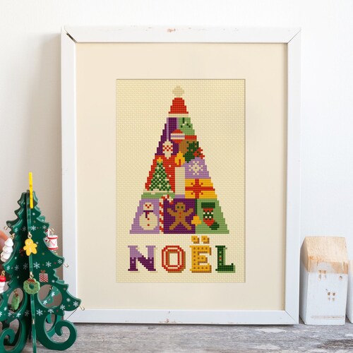 NOEL Cross Stitch Pattern digital Format PDF - Etsy
