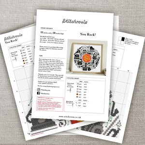 You Rock!- Cross Stitch Pattern (digital Format - PDF) - Etsy