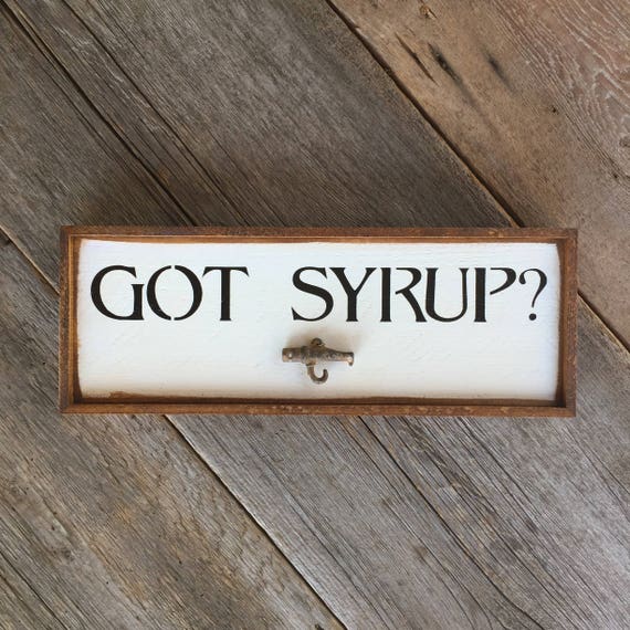 Vermont Maple Syrup Sign with Antique Maple Tree Tap Foodie | Etsy
