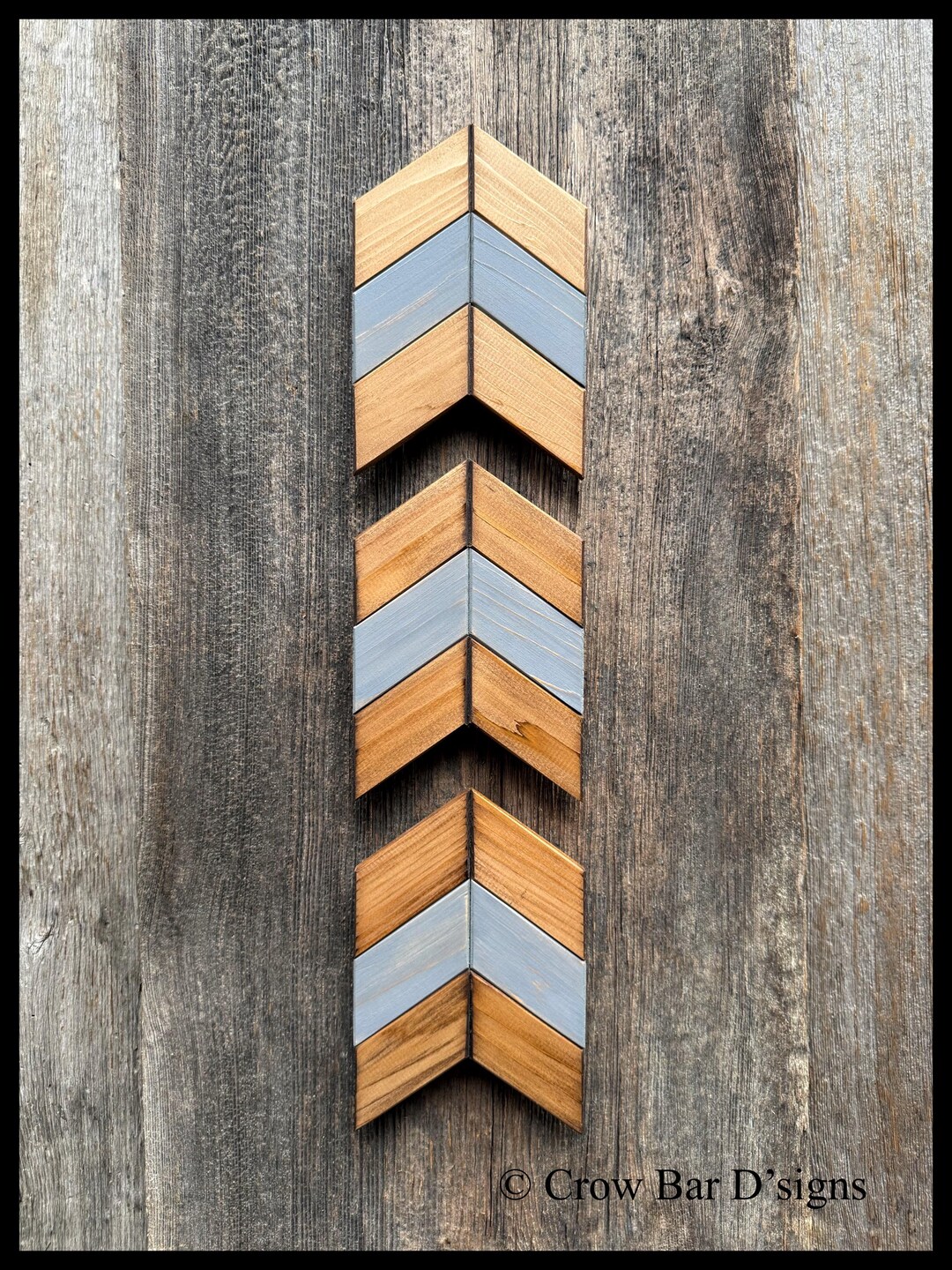 Rustic Wood Wall Art. Chevron. Arrows. Wooden Arrow Art. Gray and Warm ...