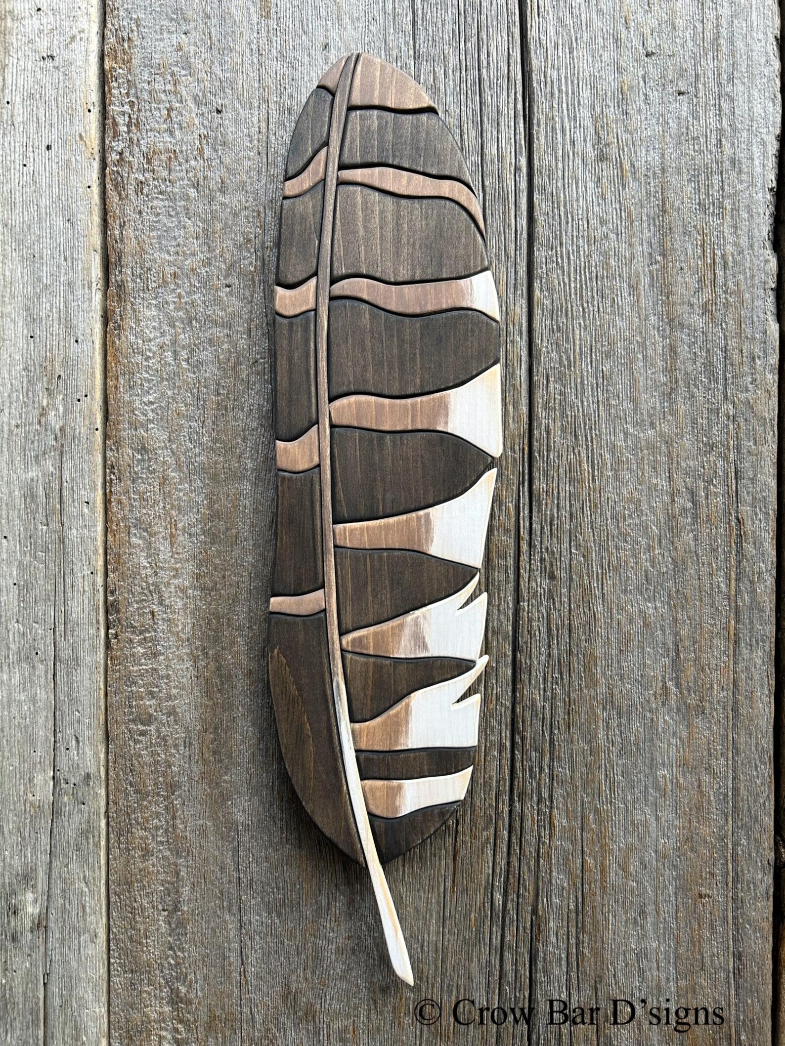 Barred Owl. Barred Owl Feather. Feather Art. Feather Decor. Nature Art ...