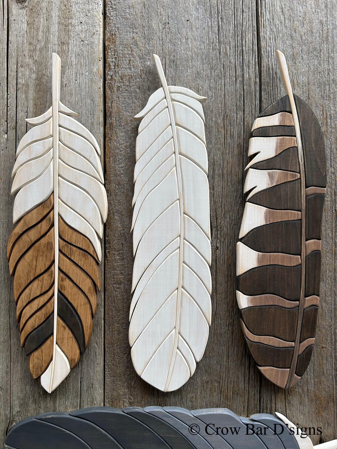 Eagle Feather. Wooden Feather. Feather Decor. Tail Feathers. White ...