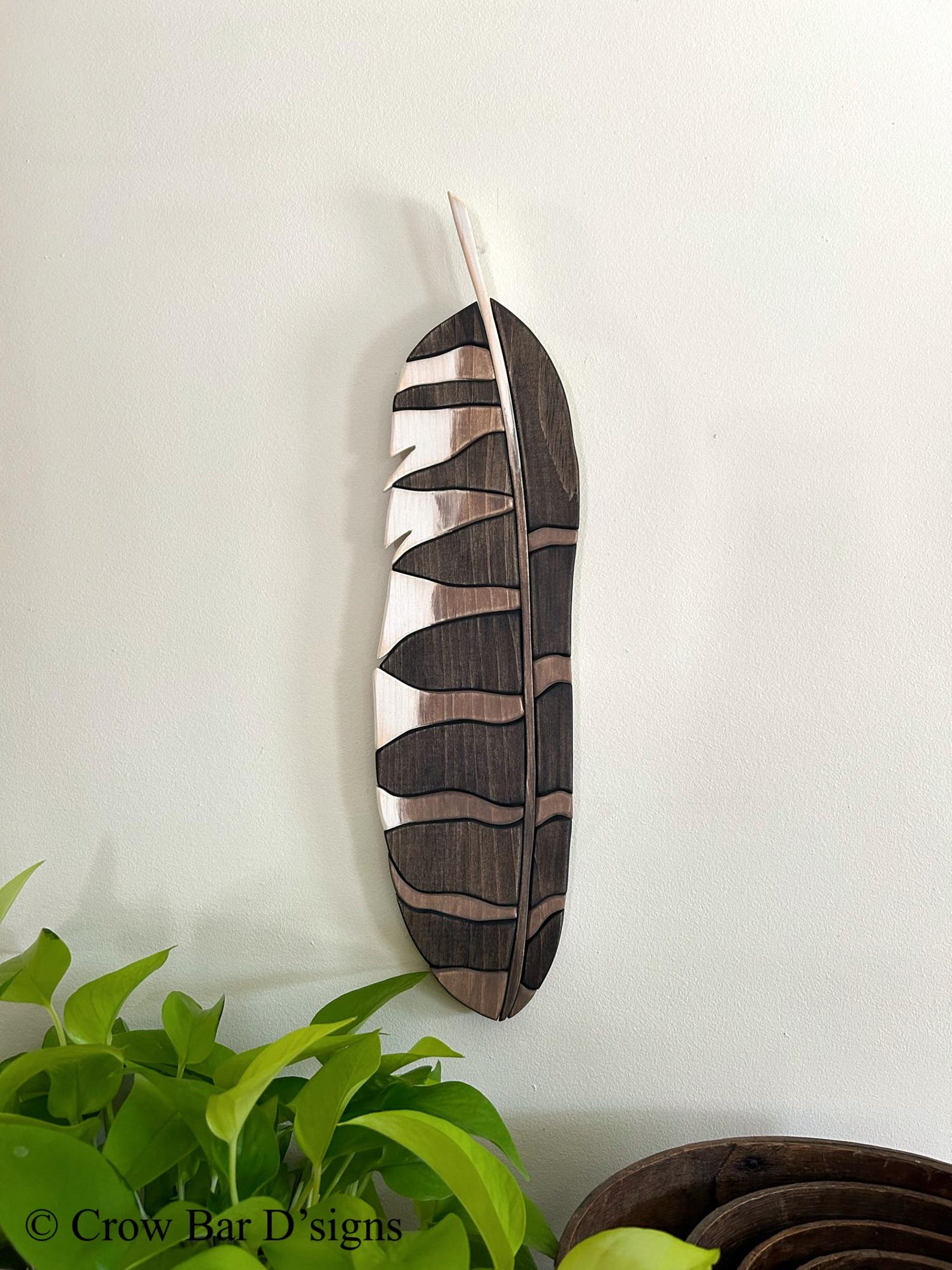 Barred Owl. Barred Owl Feather. Feather Art. Feather Decor. Nature Art ...