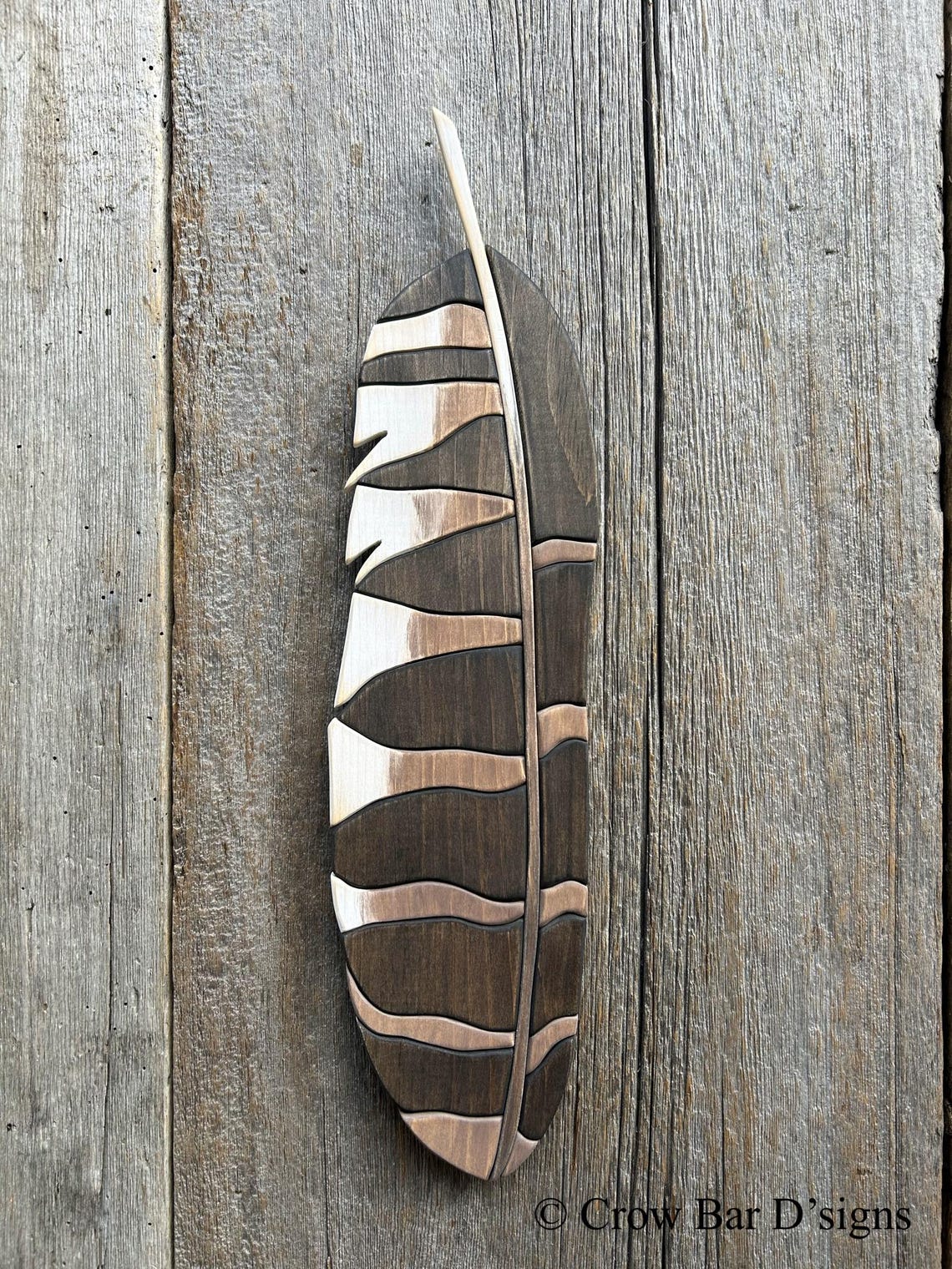 Barred Owl. Barred Owl Feather. Feather Art. Feather Decor. Nature Art ...